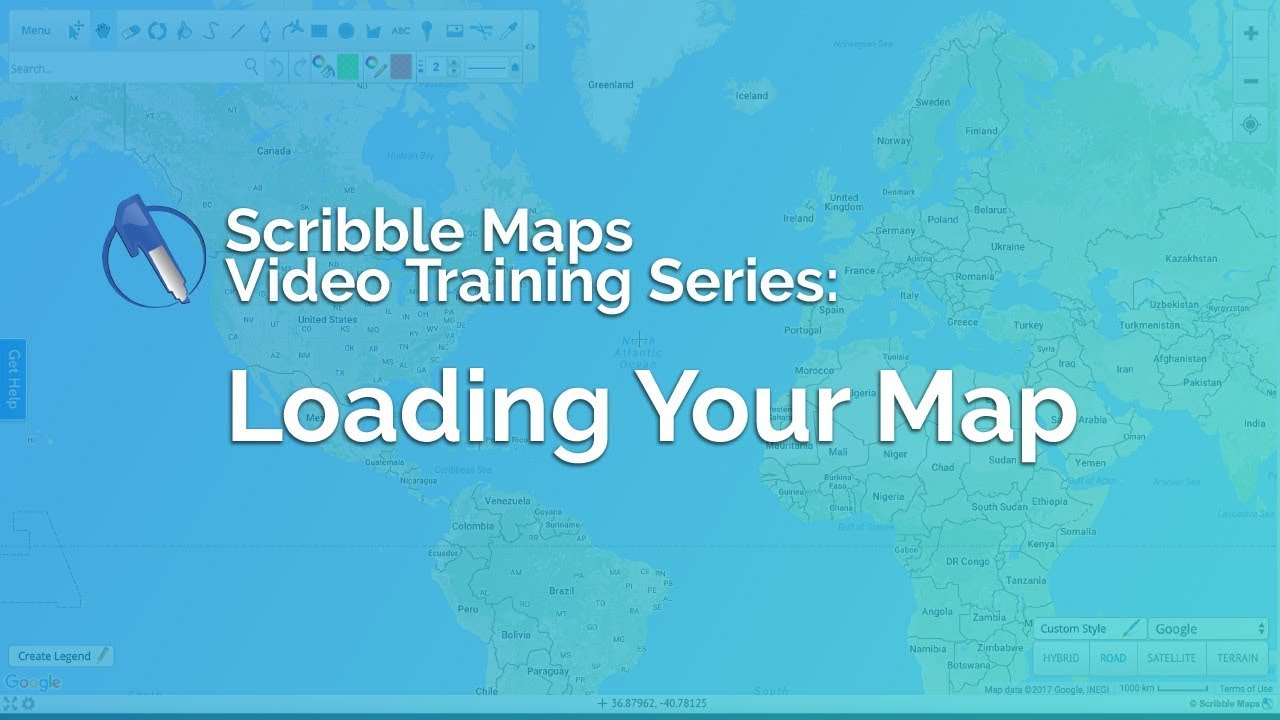 Loading Your Map | Scribble Maps Video Training Series