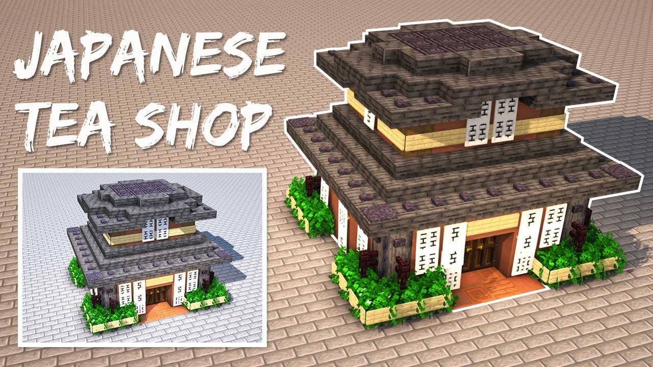 Minecraft | How To Build A Japanese Tea Shop - マイクラビルダーズ
