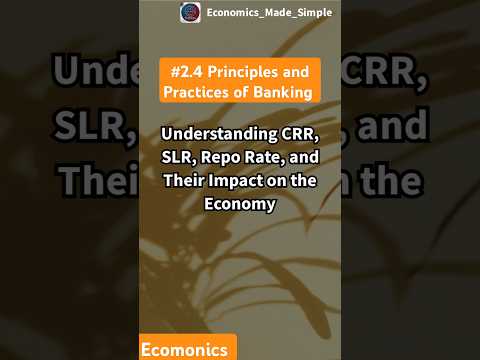#2.4 Monetary Policy Terms: CRR, SLR, Repo Rate, Reverse Repo Rate, Bank Rate & OMO #banking #rbi