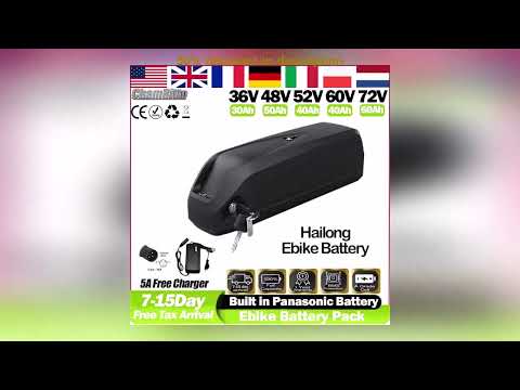 Latest Products You Must Know! 13s5p Hailong 48v E Bike Akku 20ah 30ah 40ah Lithium Battery 52v
