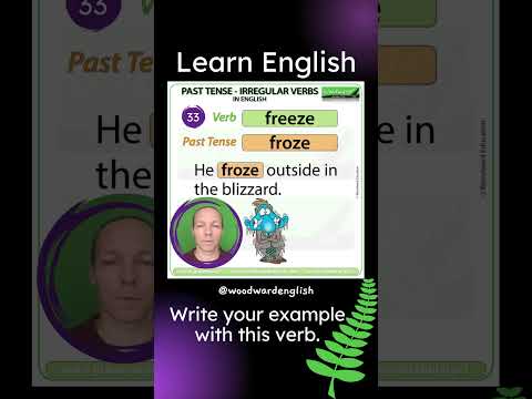 Past Tense of FREEZE in English โ
English Pronunciation of FROZE | Learn English Irregular Verbs