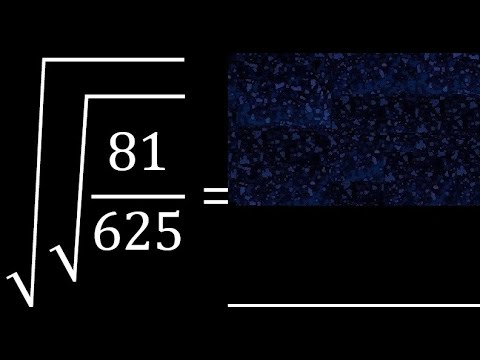 root of square root of  fraction √(√(81/625))