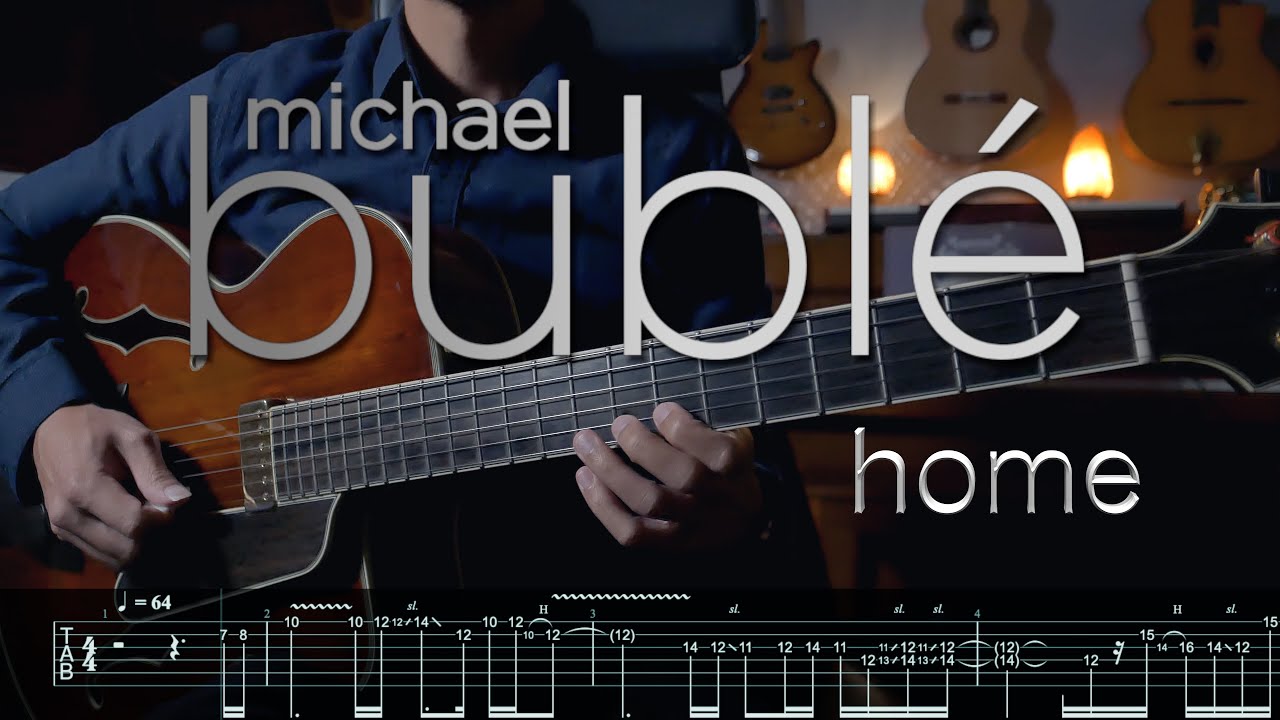 Home Guitar SOLO | Michael Buble | TAB Lesson