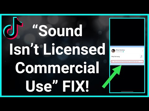 How To Fix TikTok "This Sound Isn't Licensed For Commercial Use"
