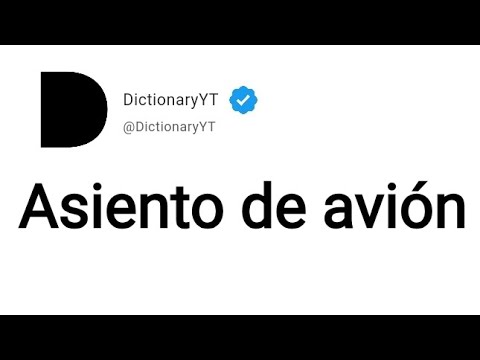 Asiento de avión Meaning in English