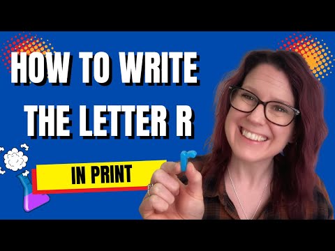 How to Write the Letter ‘r’ in Print - Simple Handwriting Tutorial