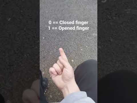How to count in binary with fingers ?