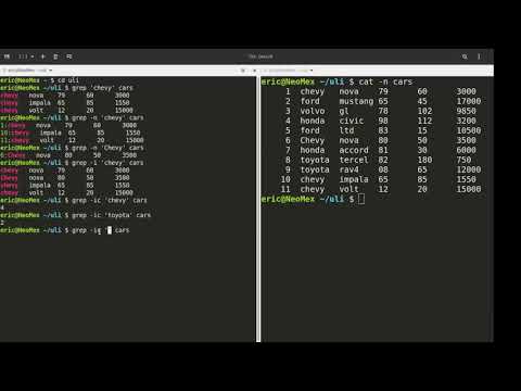 ULI101 Lecture 9 -- grep