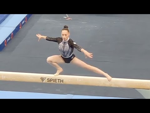 Kaylia Nemour (ALG) π©πΏπ«π· - HUGE 14,533 Beam (Top Qualifying score) - Baku World Cup 2024