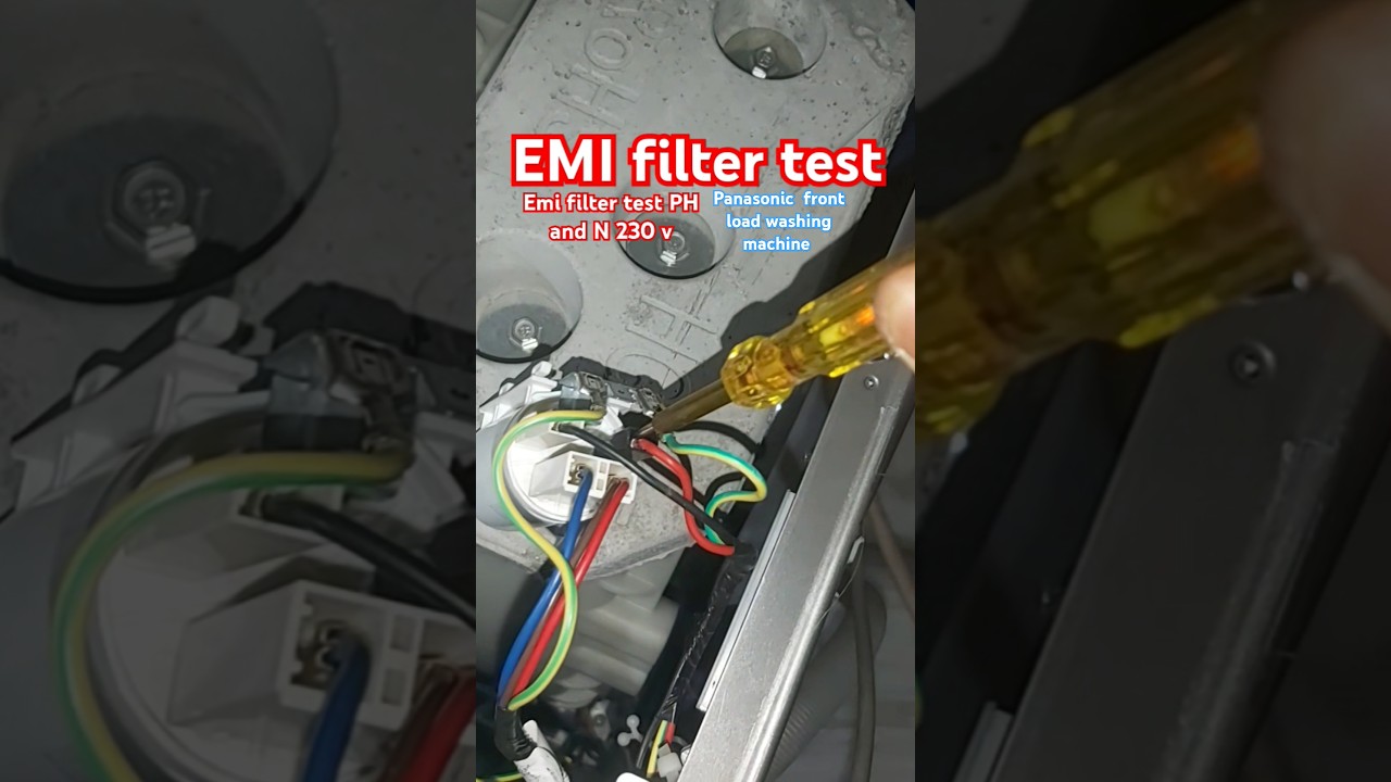 Front load washing machine EMI filter  testing #shorts #ytshorts #trending #viralshort
