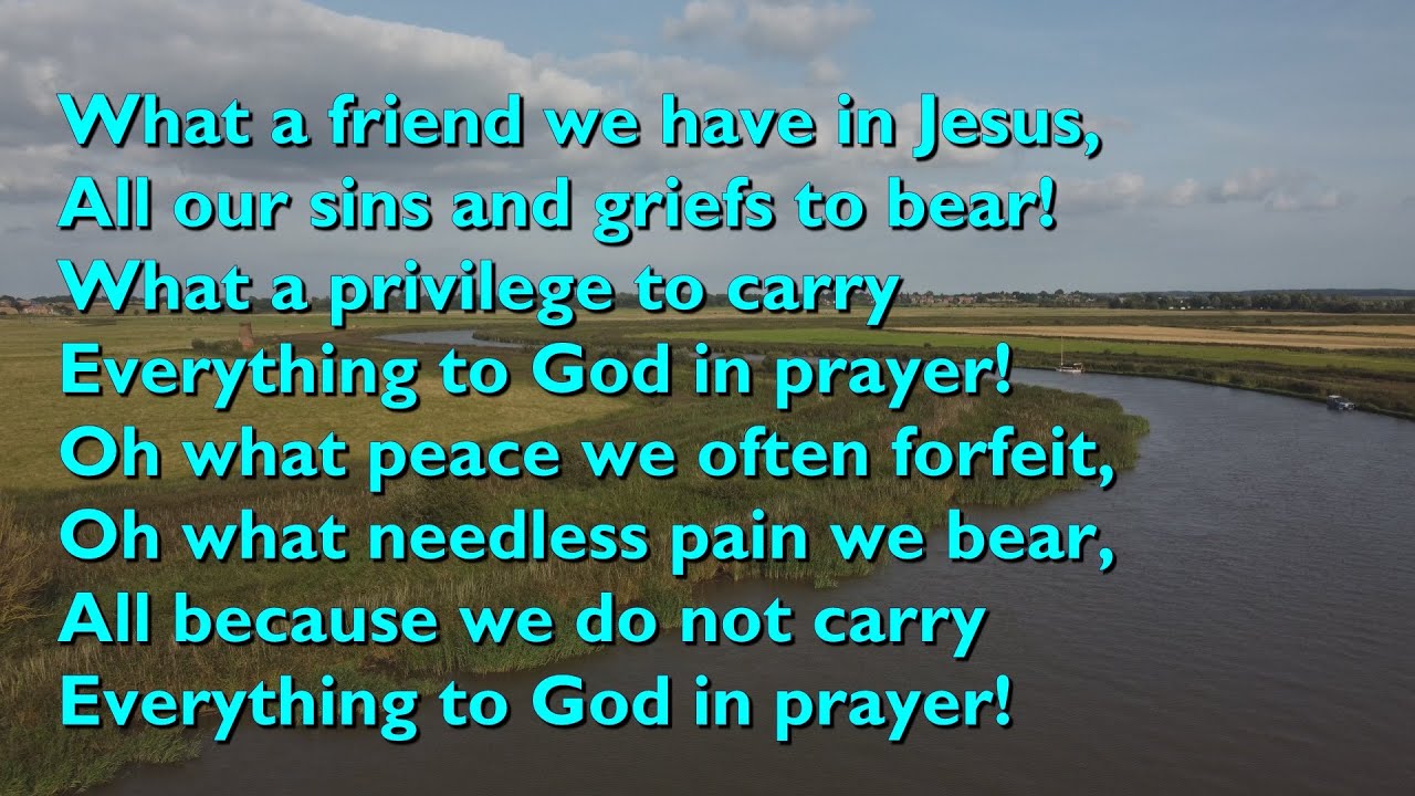 What a Friend We Have in Jesus (Tune: Converse - 3vv) [with lyrics for congregations]