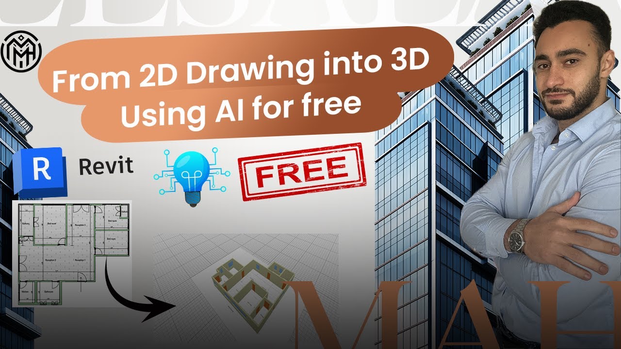AI Turns PDF 2D Drawings into 3D Models- FOR FREE! (AmpliFy + Revit Test)