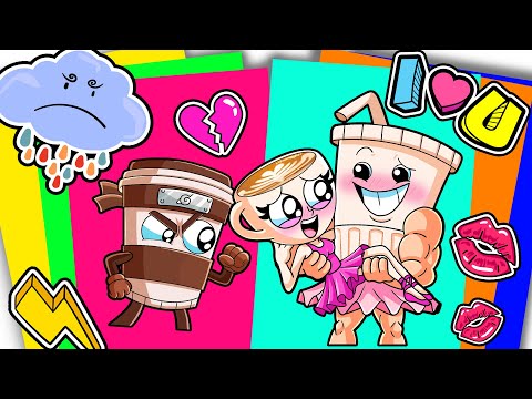 💕 BATTLE for BALLERINA CAPUCHINA’S LOVE? 💕 ASMR | Sticker Book DIY