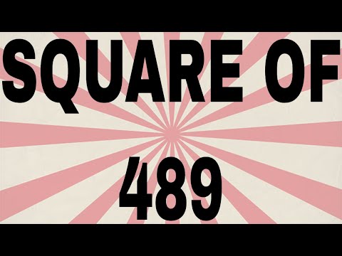 SQUARE OF 489