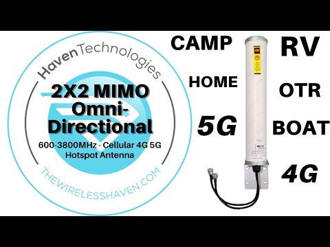 2x2 MIMO 4G LTE 5G Cellular Omni-Directional Antenna - The Wireless Haven - Product Overview