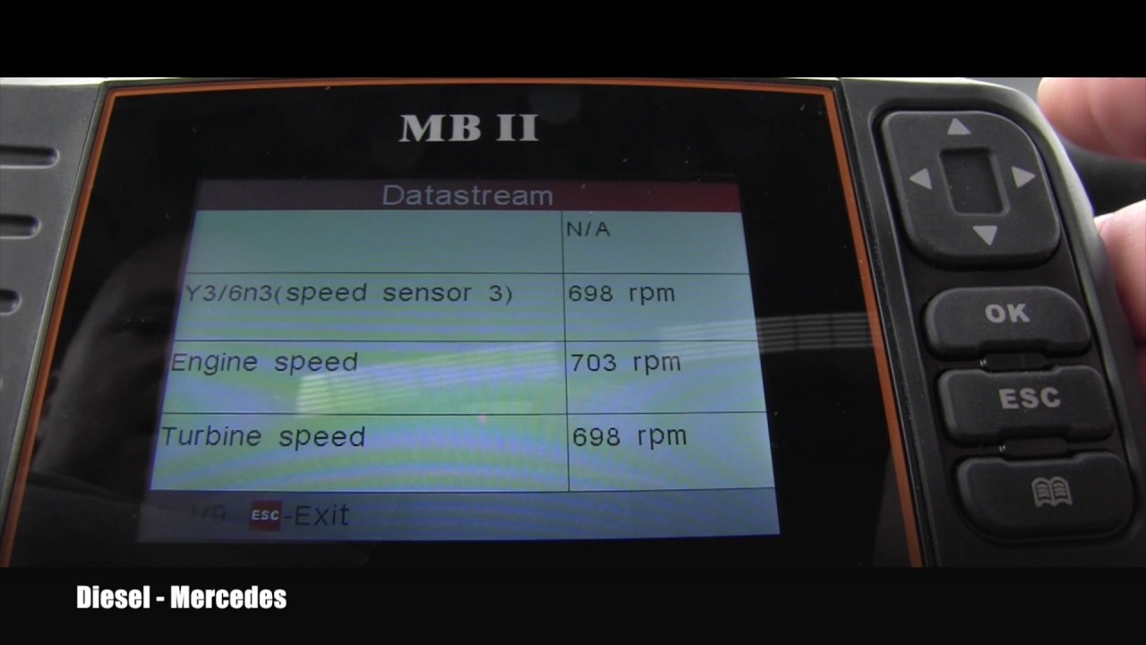 Mercedes iCarsoft MB II Transmission Data