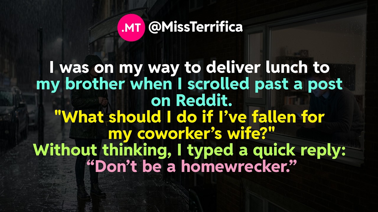 I was on my way to deliver lunch to my brother when I scrolled past a post on Reddit...