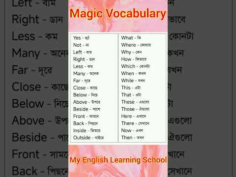 English to Bangla vocabulary #english #vocabulary #vocabularywords #vocabularybuilding #shorts