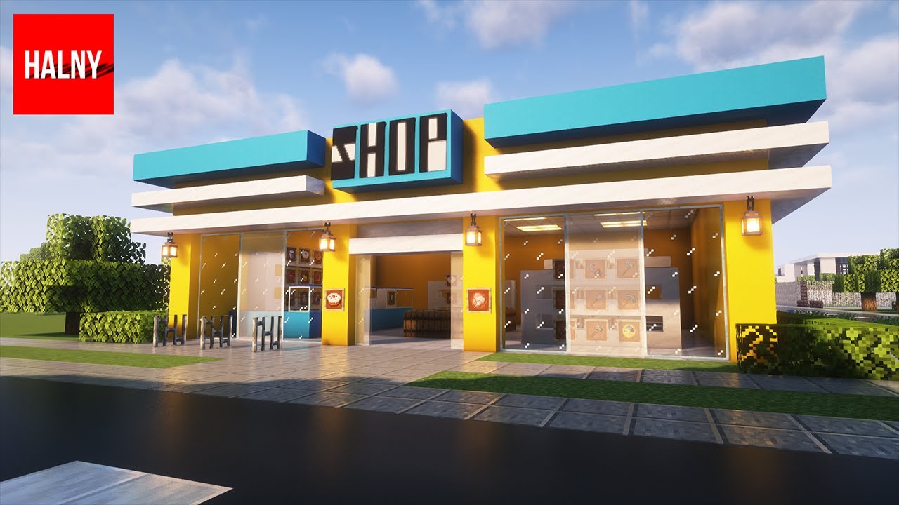 How to build a store in Minecraft - Minecraft Builders