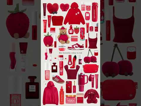 Red ❤️❤️ #dance #preppy #beautyproducts #vanity #haul #100k #skincare #red #jellycat #makeup #fyp