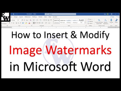 How to Insert and Modify Image Watermarks in Microsoft Word