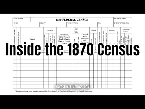 AF-1077: Inside the 1870 Census | Ancestral Findings Podcast