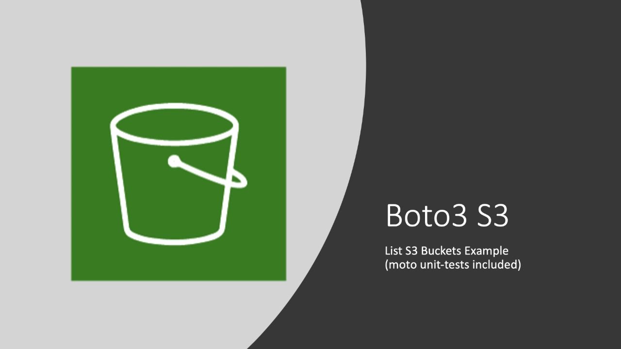 Boto3 Tutorial - List S3 Buckets