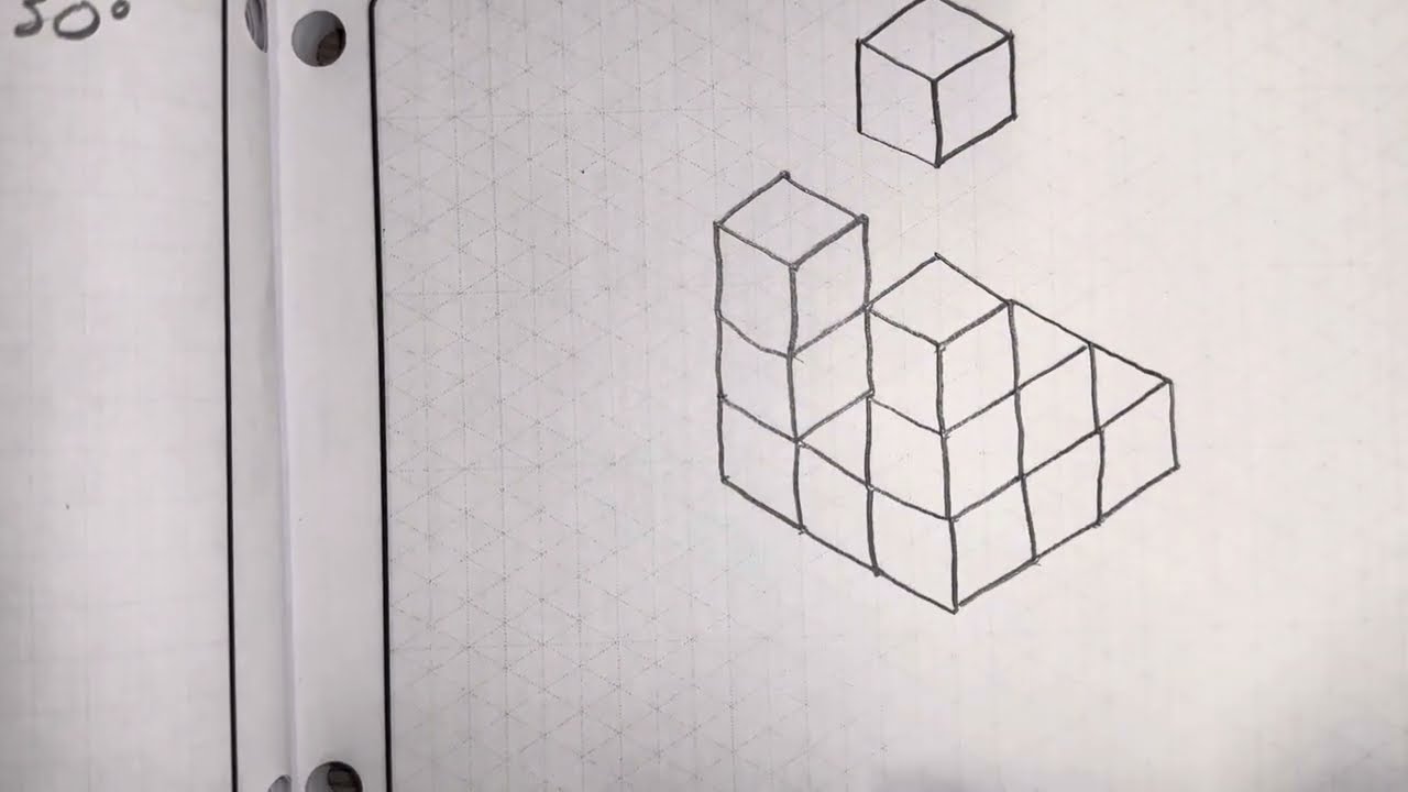 Stackable Cubes on Isometric Graph Paper