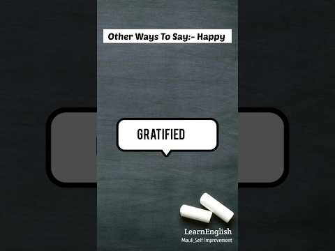 | Instead Of Happy Use This | English Speaking Practice #shorts #learnenglish #synonyms