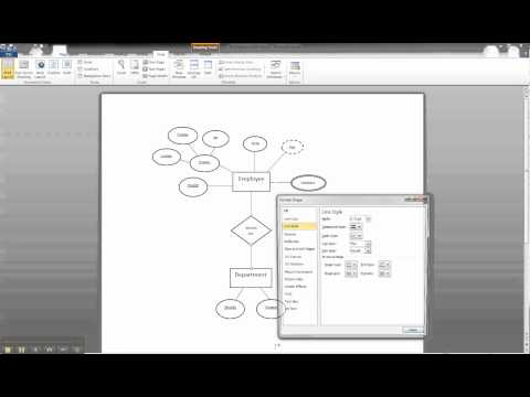 ER Diagram in MS Word Part 7 - Illustrating Participation
