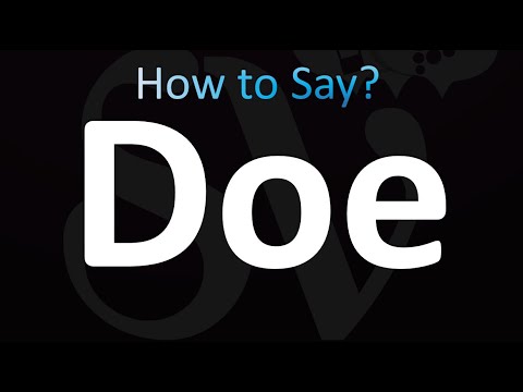 How to Pronounce Doe (Correctly!)
