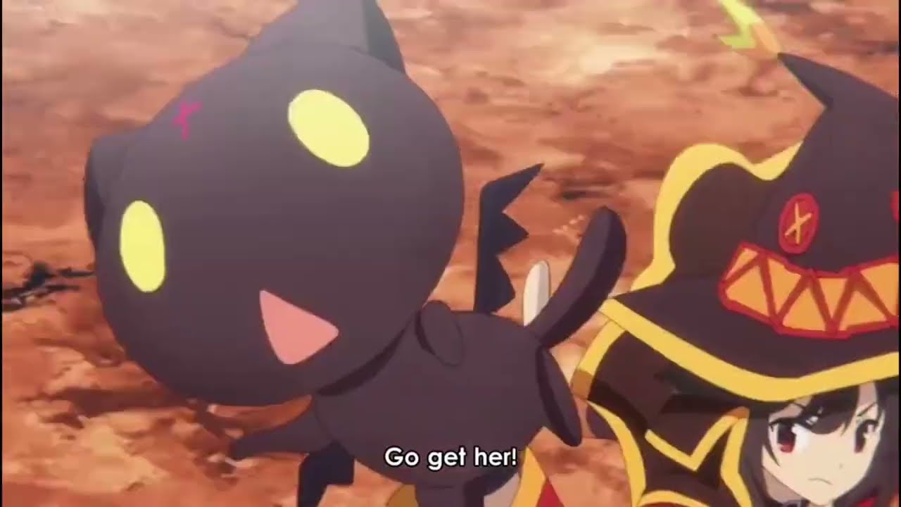 Megumin Yeets Chomusuke (KonoSuba)