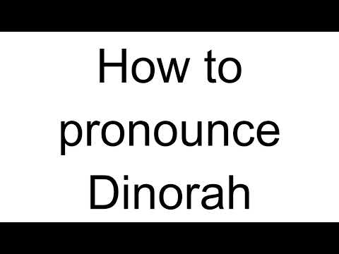 How to Pronounce Dinorah (Portuguese)