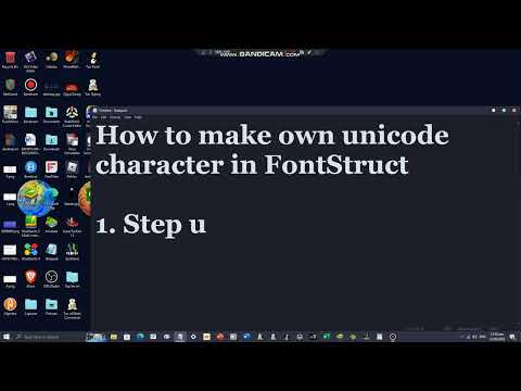How to make own unicode character in FontStruct Part 1