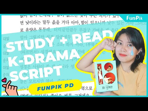 STUDY WITH ME! 📚 Read KOREAN DRAMA SCRIPT for FREE! Korean Review Tagalog (FUNPIK Philippines EVENT)