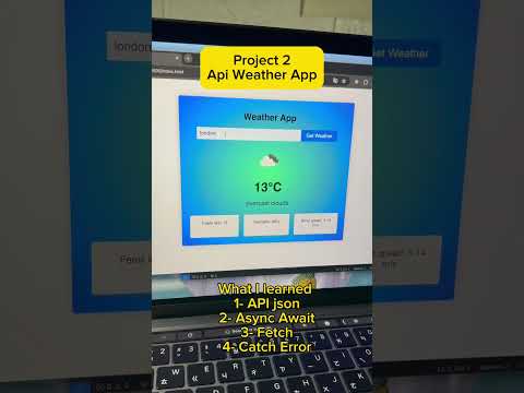 Project 2 JavaScript Api weather app #css #javascript #api