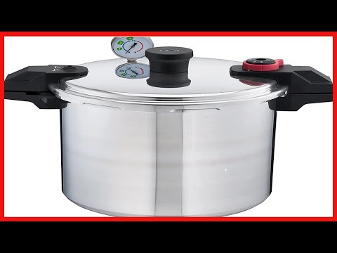 T-fal Pressure Cooker, Pressure Canner with Pressure Control, 3 PSI Settings, 22 Quart, Silver