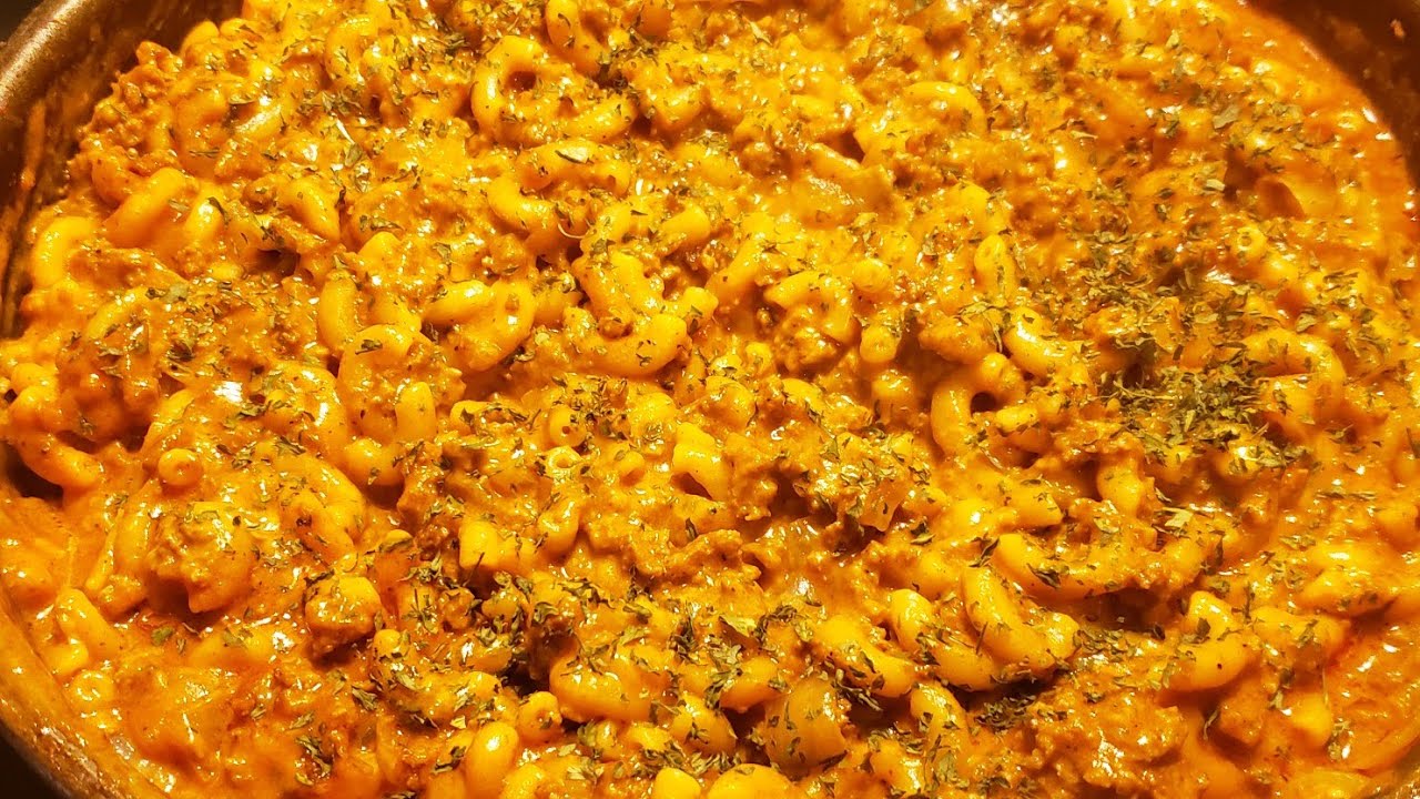 HOMEMADE CHEESEBURGER MACARONI (OLD SCHOOL RECIPE)