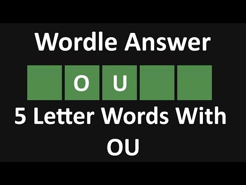 5 Letter Words With OU (SOLVED) - Wordle Answer January 27, 2022