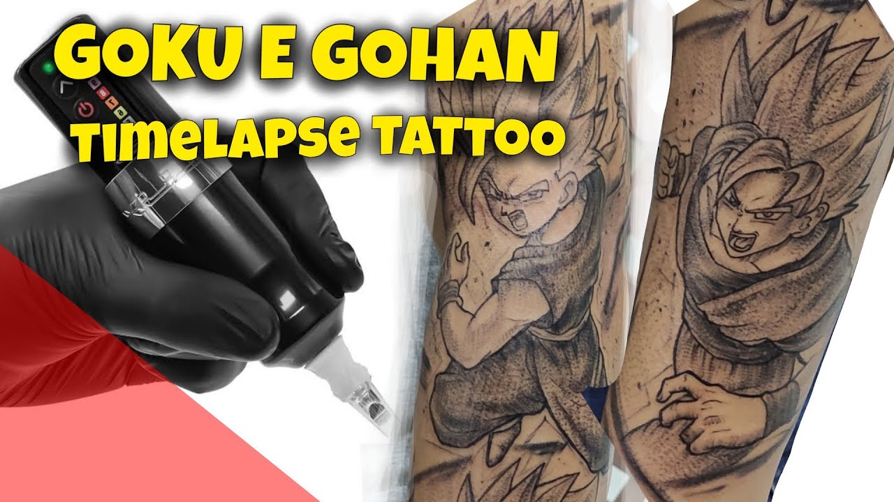 Timelapse Tattoo - GOKU E GOHAN