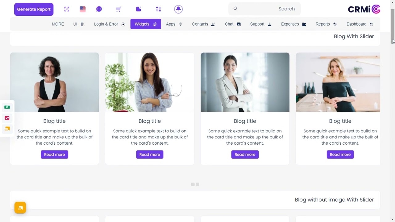 Sales Admin Dashboard Template Bootstrap with RTL Light Theme