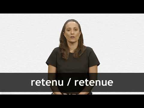 English Translation of “RETENU” | Collins French-English Dictionary