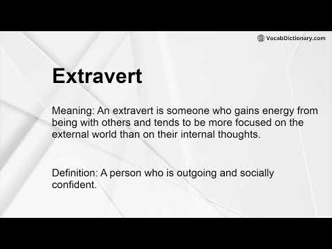 Extravert Meaning