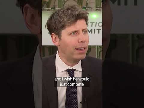 Sam Altman says OpenAI bid is sign of Elon Musk's 'insecurity' #AI #Shorts