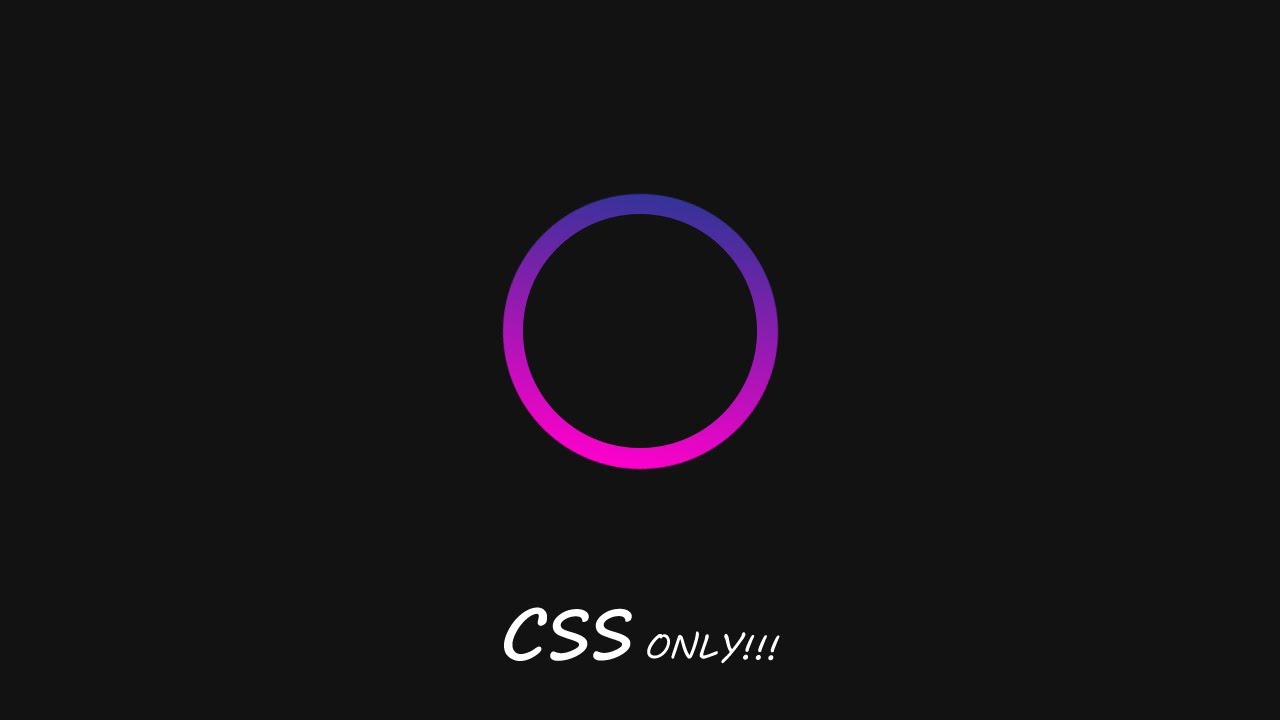 Gradient Spin Loader | CSS Animation