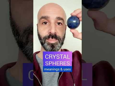 CRYSTAL SPHERE Meaning & Uses Explained! 🔮 How to use in crystal healing #sacredgeometry