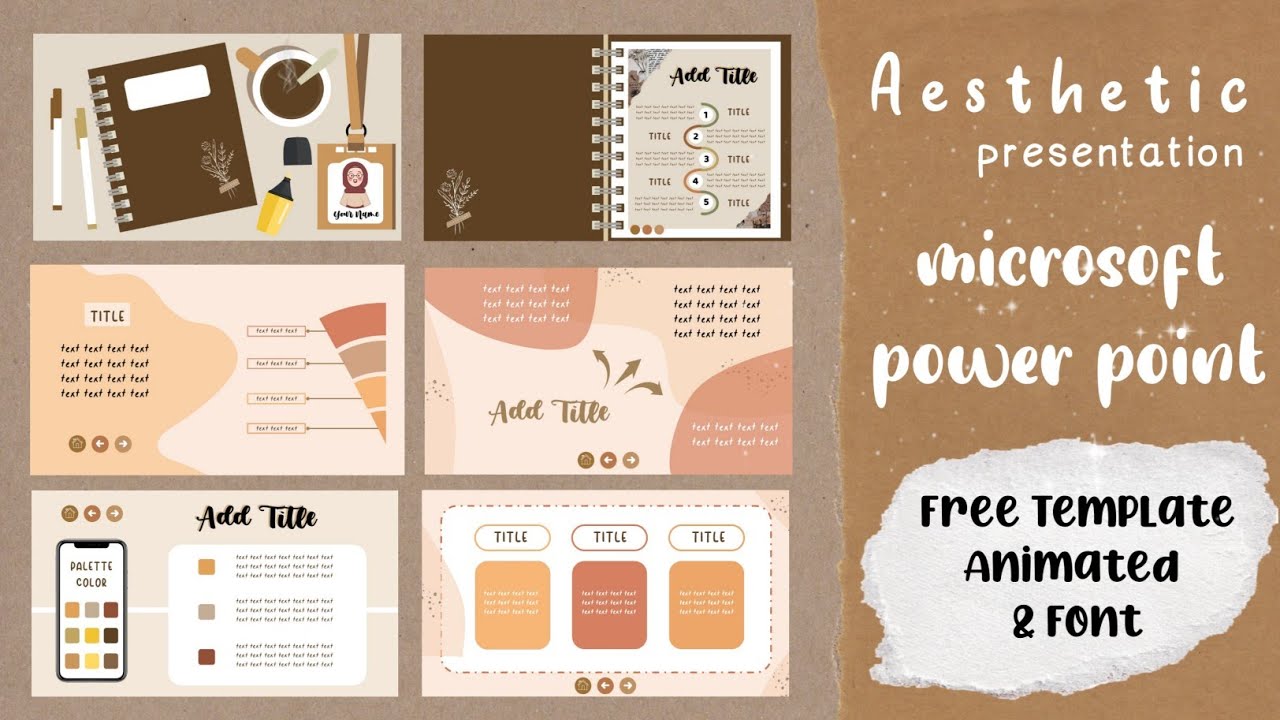 Aesthetic Powerpoint #5 | [FREE TEMPLATE,FONT,ANIMATED]