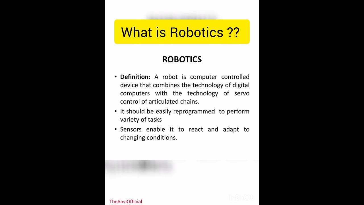 what is Robotics ?? 👍 #theanviofficial #education #shortvideo #robotics