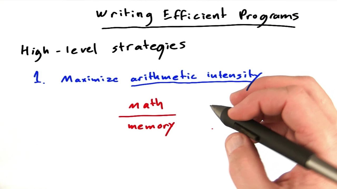 Writing Efficient Programs - Intro to Parallel Programming