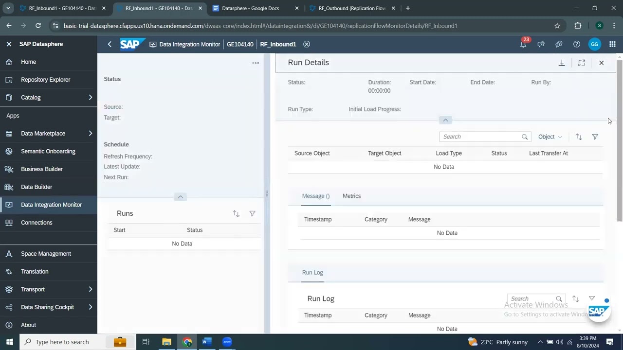 4.3 Datasphere Replication flows